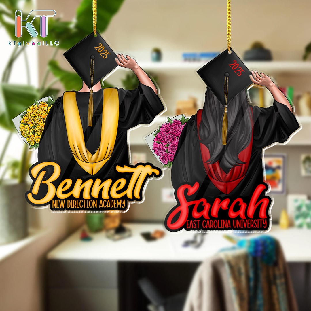 Personalized Class of 2025 Graduation Ornament, Graduation Keepsake ...