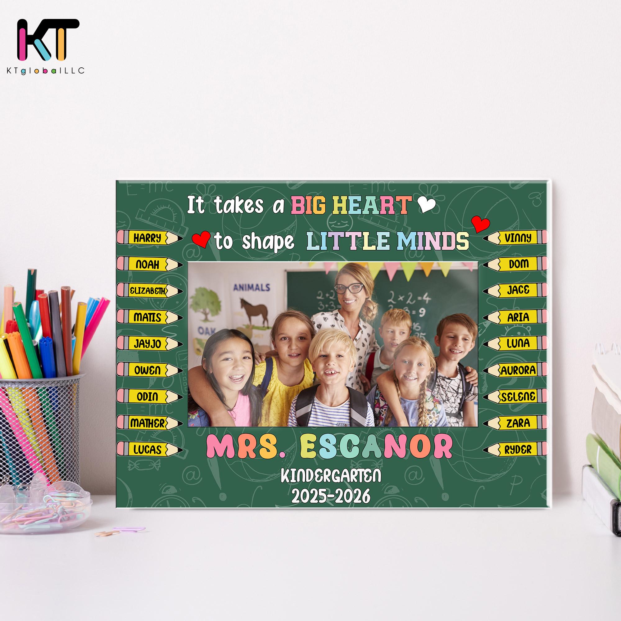 Personalized Teacher Photo Frame, Photo Frame With Student Names, It ...