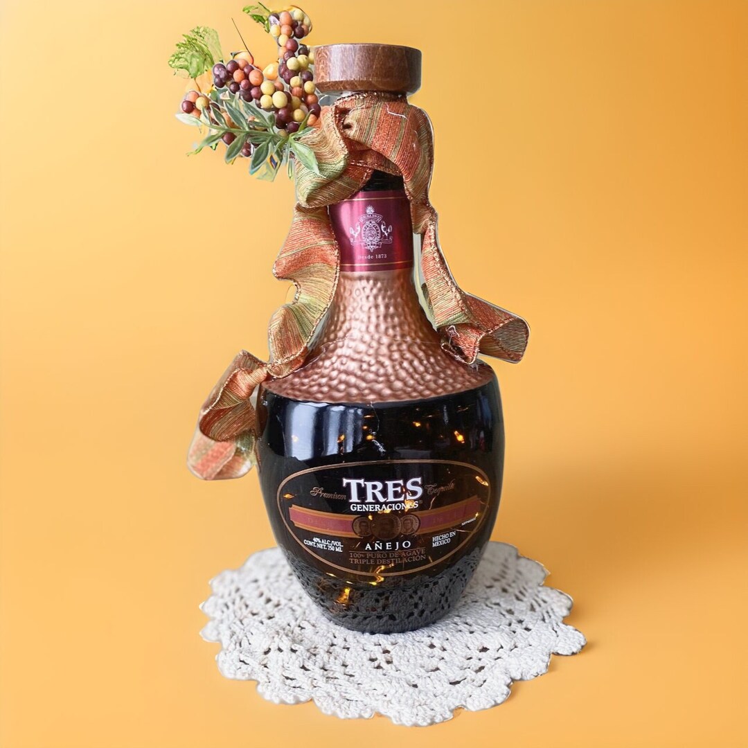 Lighted Tequila Bottle Decor - Etsy