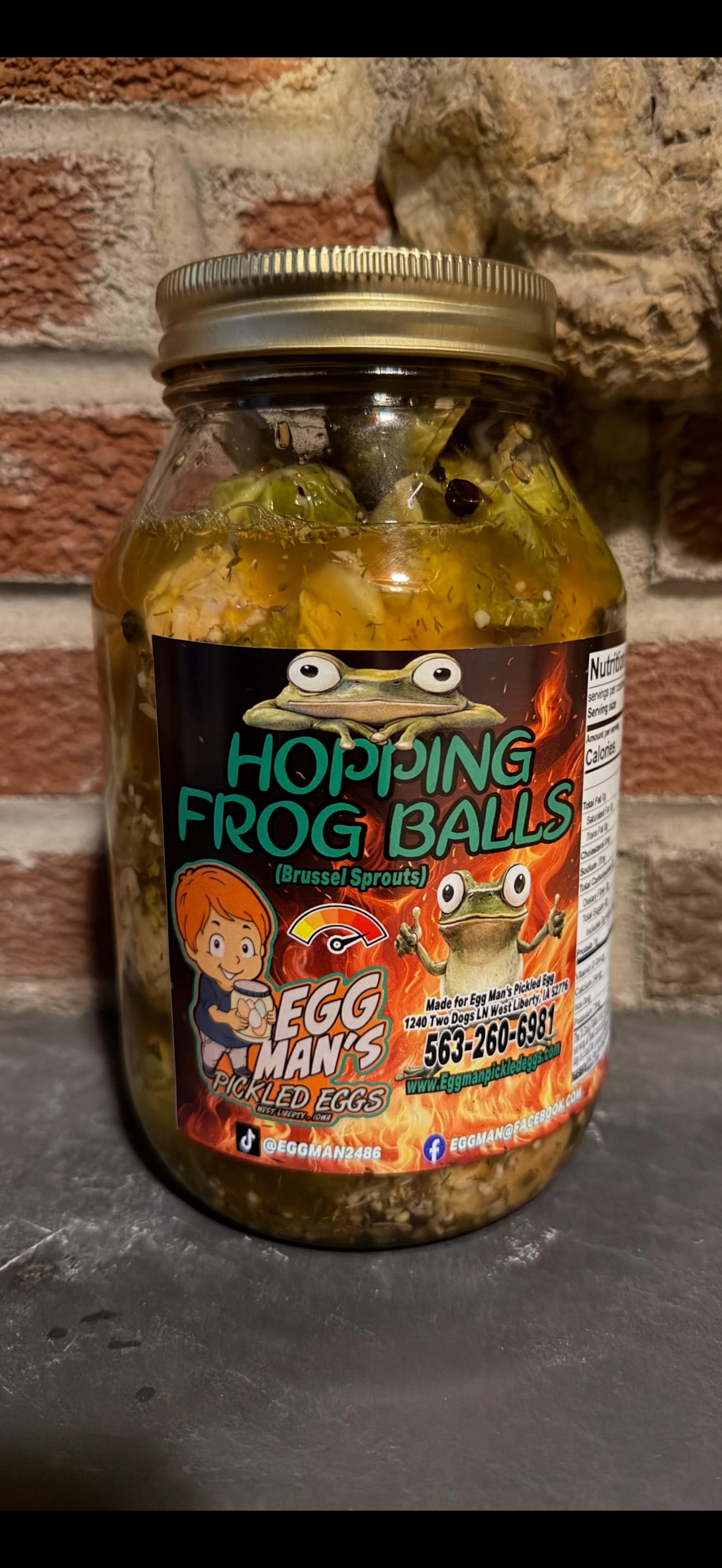 Egg Man’s Pickled Frog Balls Hot! (brussel Sprouts) - Etsy