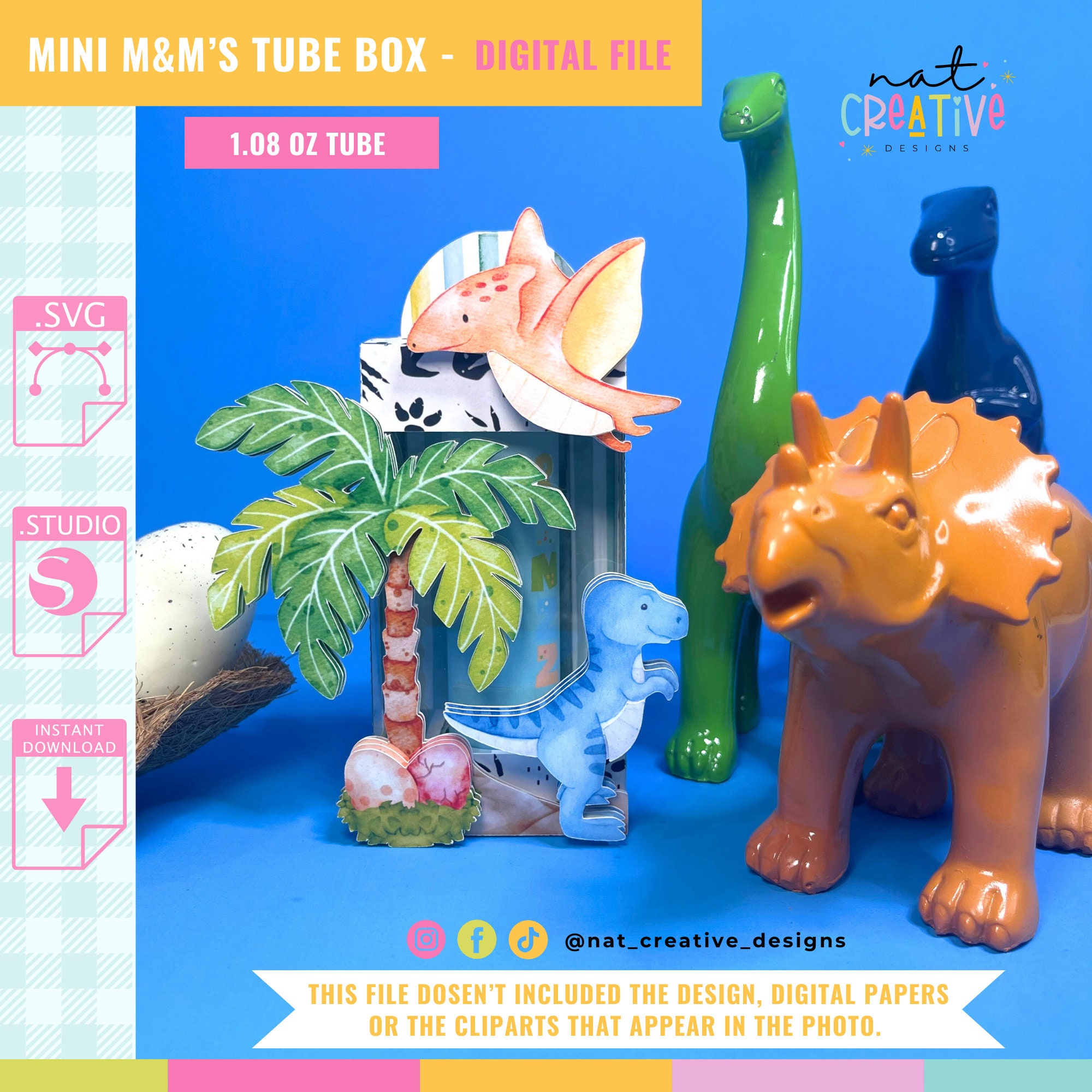 Mini M&m's 1.08 Oz Tube Box, MM Box Template, Chocolate Box File ...