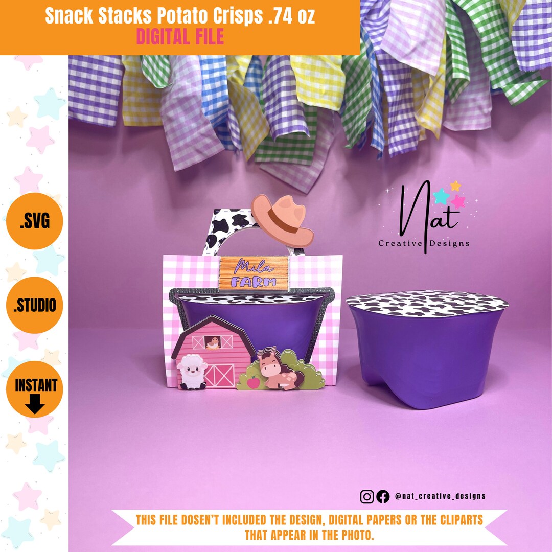 Snack Stacks Potato Crisps, SVG and .studio Files, Silhouette Cut Files, Cricut Cut Files - Etsy UK