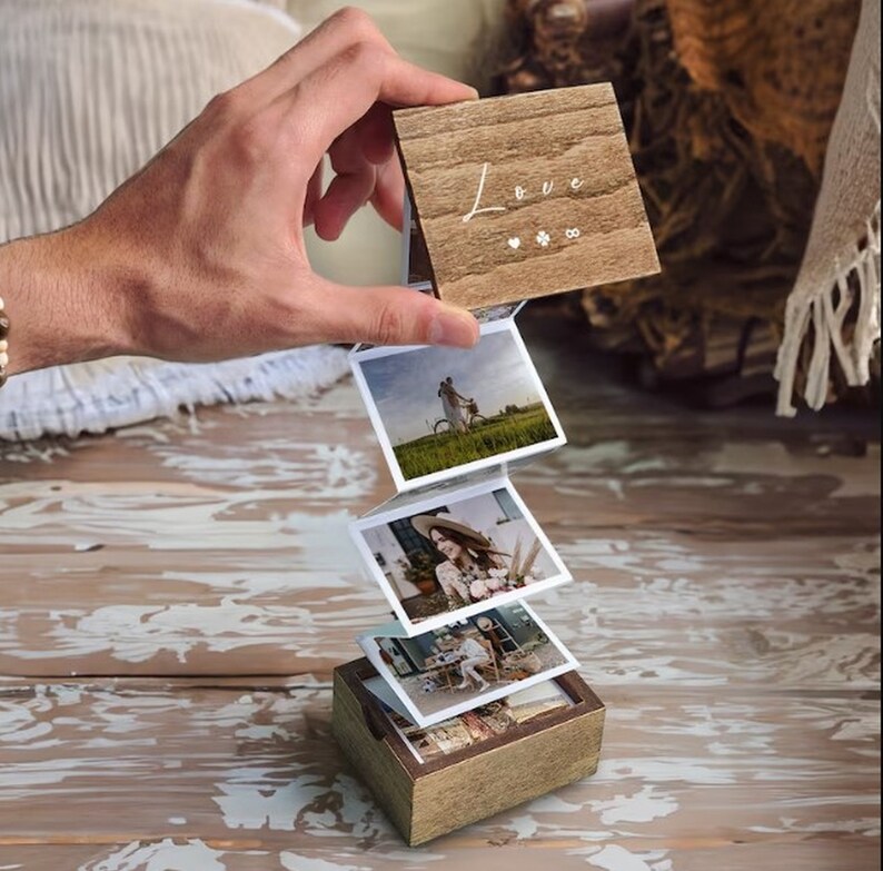 Personalized Pull-out Photo Memory Box, Creative DIY Photo Album Box ...