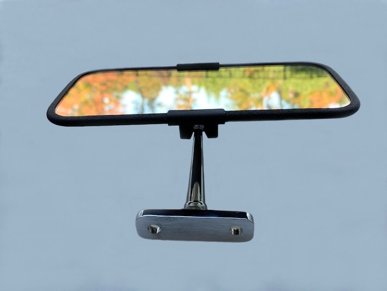 Vintage Hot Rat Rod Antique Car Truck Interior Rear View Mirror Black ...