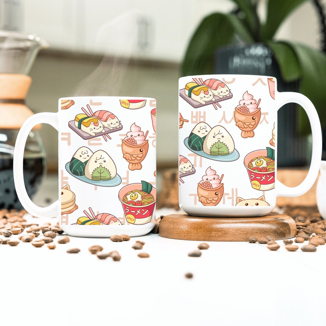 Kawaii Korean Food Mug | Korean Drama Merch | Korean Gifts | K Drama ...