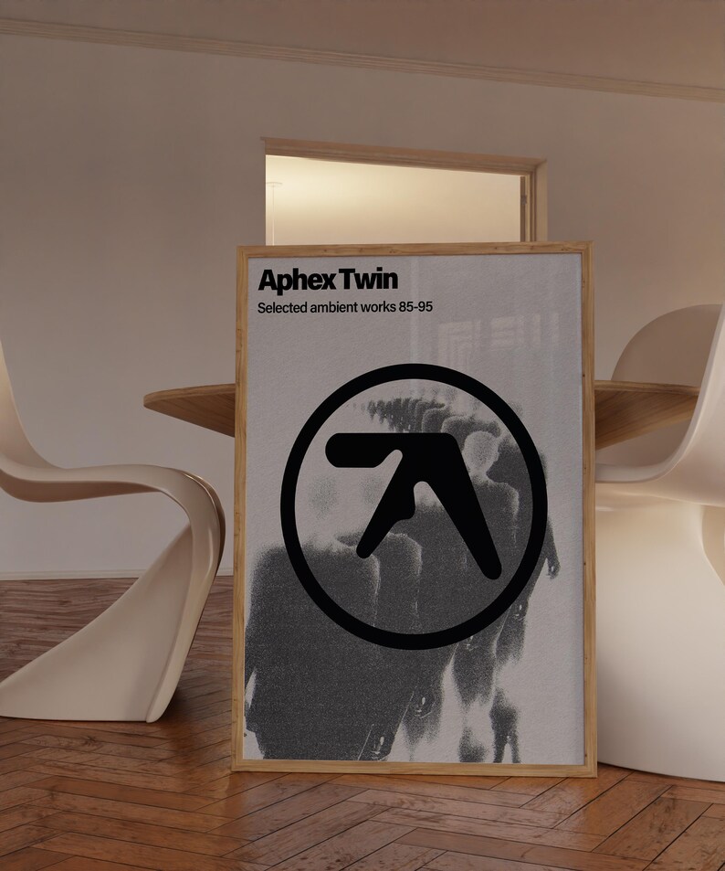 Aphex Twin Music Wall Art Print Techno Poster 90s Rave Print Digital ...
