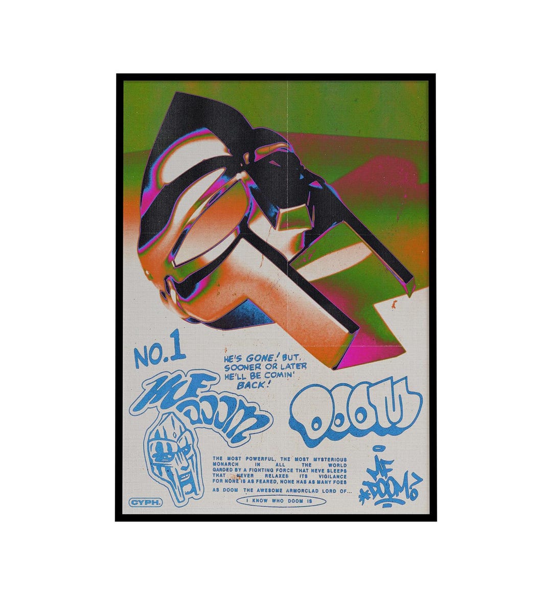 MF Doom, MF Doom Print, Trendy Poster, Music Poster, MF Doom Poster ...