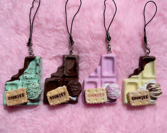 Chocolate Bar Keychain - Etsy