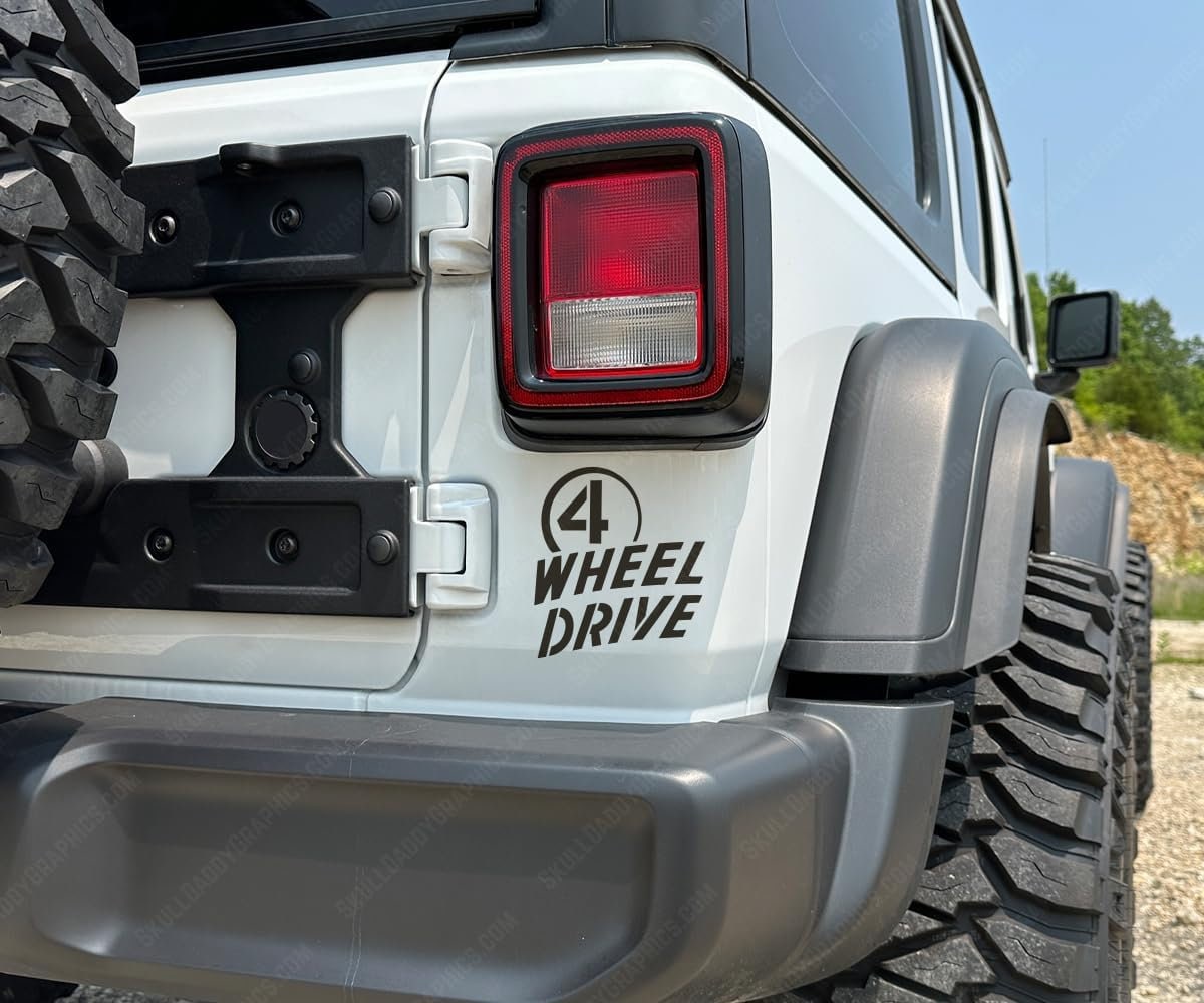 4 Wheel Drive Decal Sticker Compatible With Jeep Willys Sport Wrangler ...