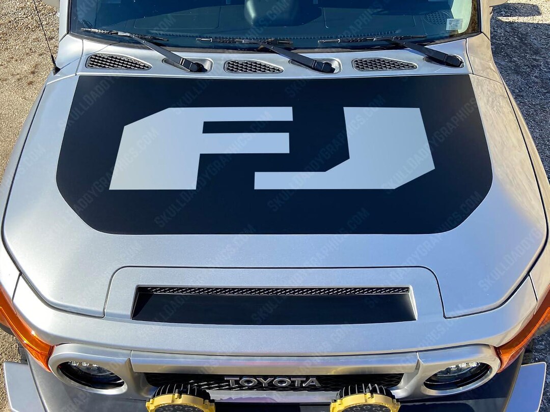 Large FJ Hood Decal Sticker Compatible With 2007-2017 Toyota FJ Cruiser ...