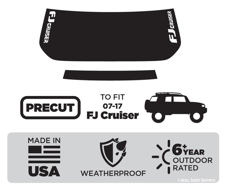 Side FJ Mark Hood Decal Sticker Compatible With 2007-2017 Toyota FJ ...