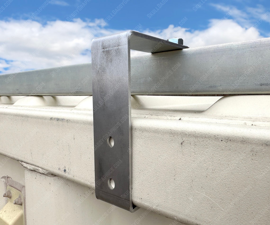 Pair (2) of ZINC Coated Cargo Conex Shipping Container Brackets for ...