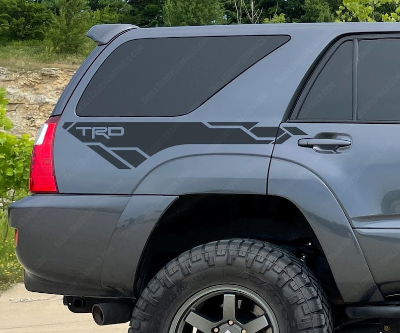 Black Side Graphic Decals Stickers Compatible With Toyota 4runner 2003 ...
