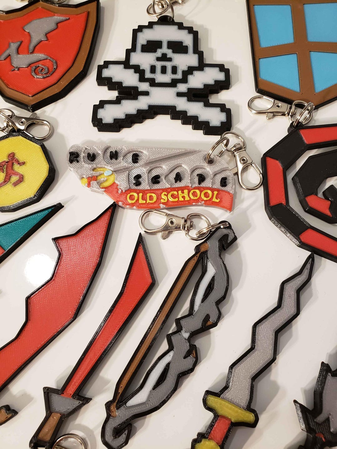 OSRS Item Keychain: Runescape Inspired Customizable 3D Printed Keychain ...
