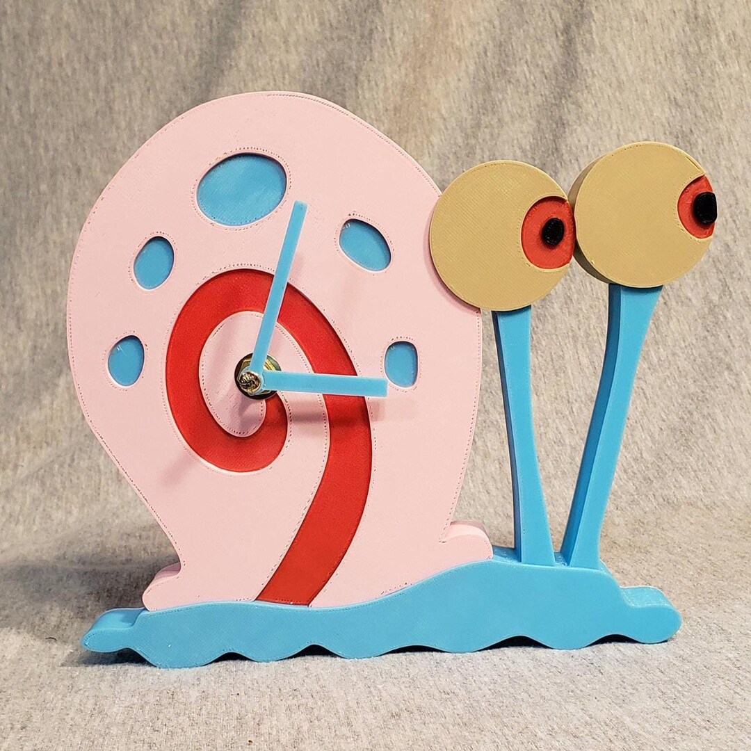 Gary the Snail Clock | Desk Clock or Wall Mounted | Various Sizes | 3D ...