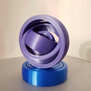 Customizable Spinning/rotating Rings Tactile Fidget Toy 3D Printed 10 ...
