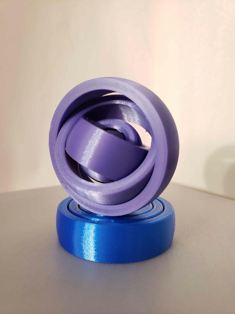 Customizable Spinning/rotating Rings Tactile Fidget Toy 3D Printed 10 ...