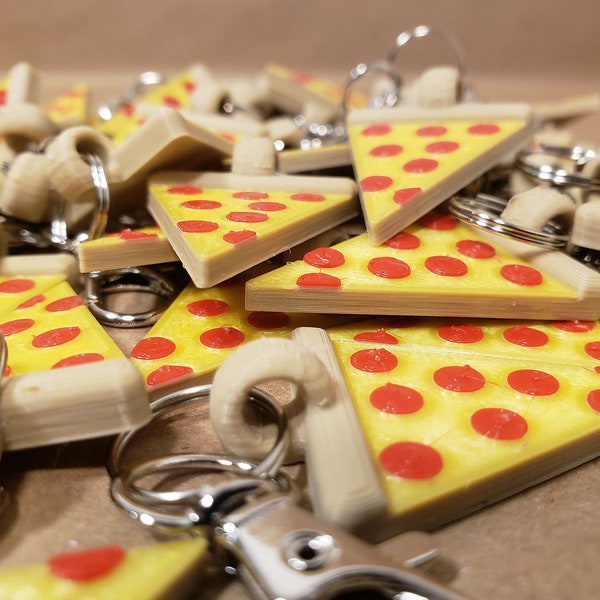 Pizza Keychain - Etsy