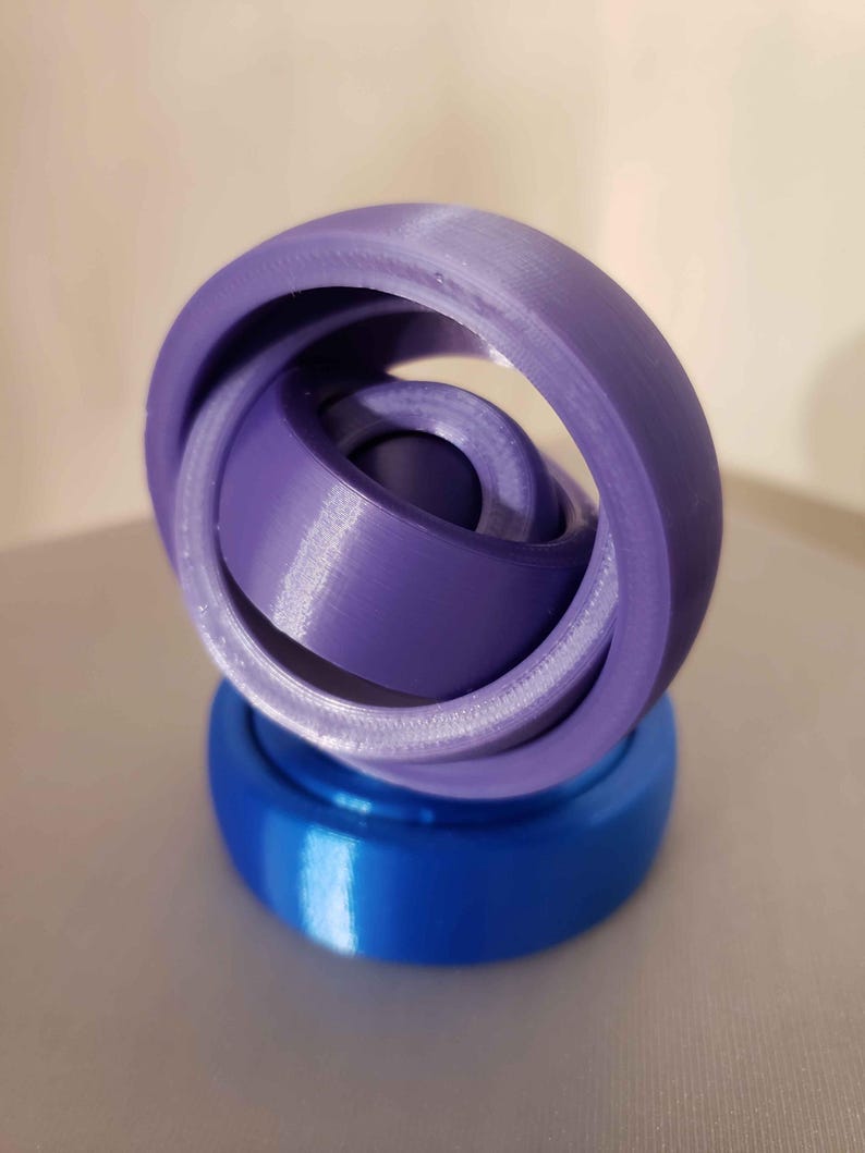 Customizable Spinning/rotating Rings Tactile Fidget Toy 3D Printed 10 ...
