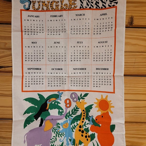 Tea Towel Calendar - Etsy