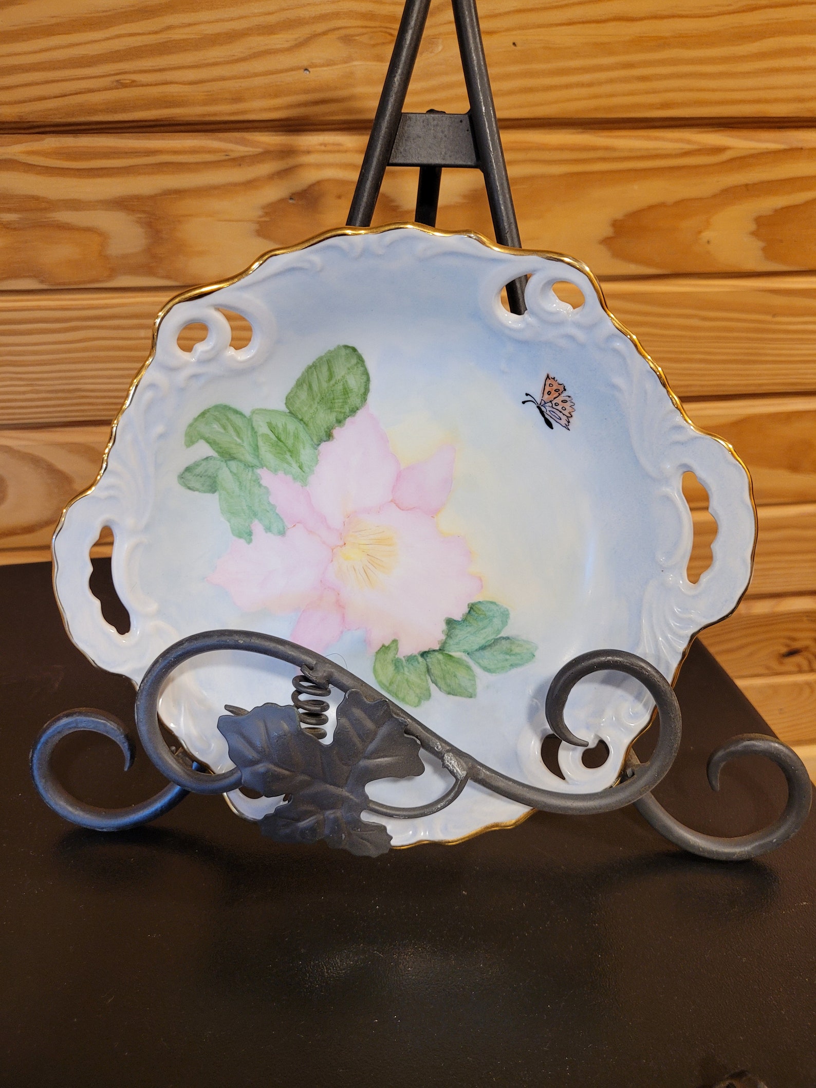 Vintage Hand-painted Rose Dish From Nebraska Artist - Etsy