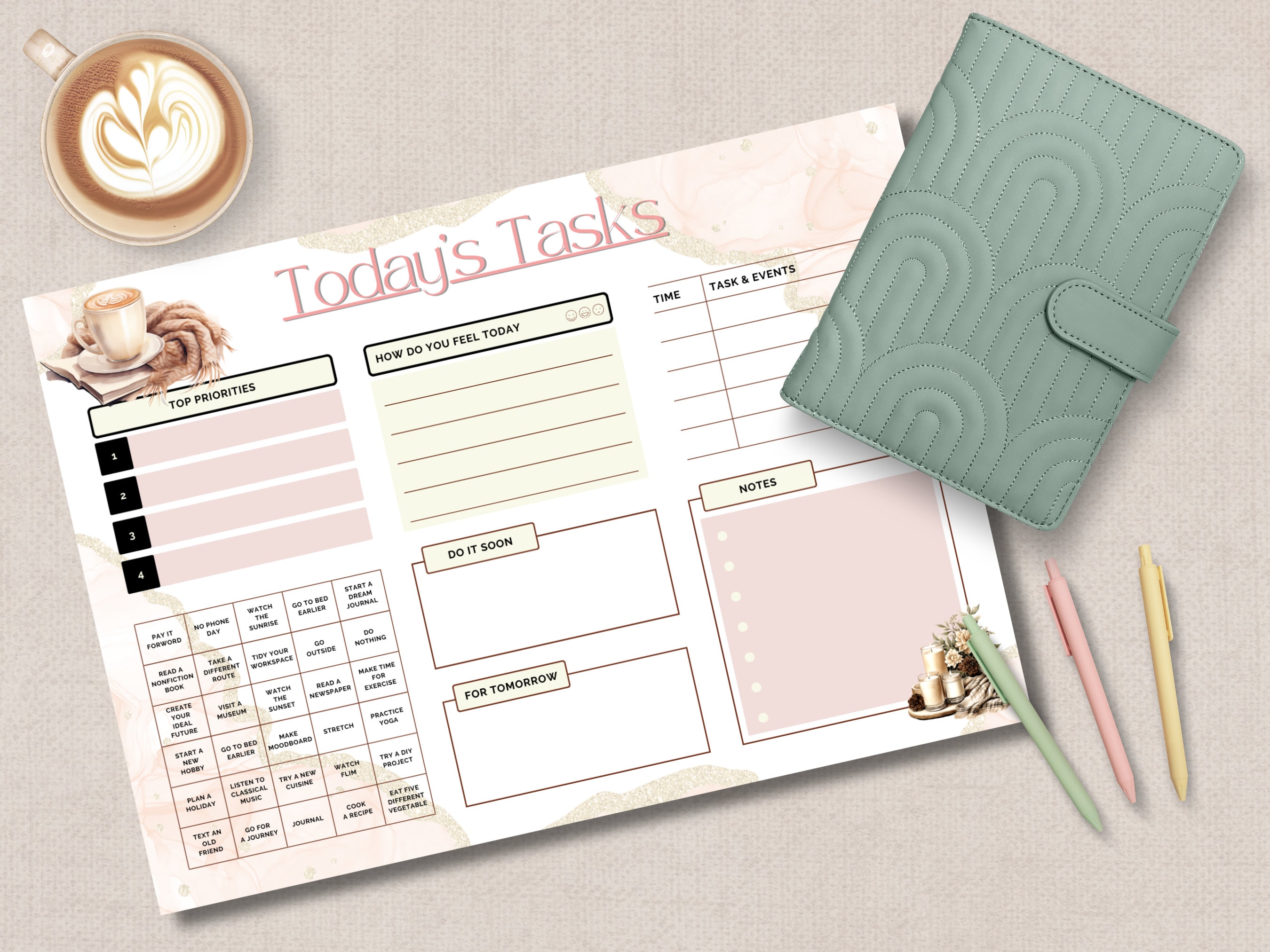 Printable Daily to Do List for Moms / Easy Digital Task Organizer ...