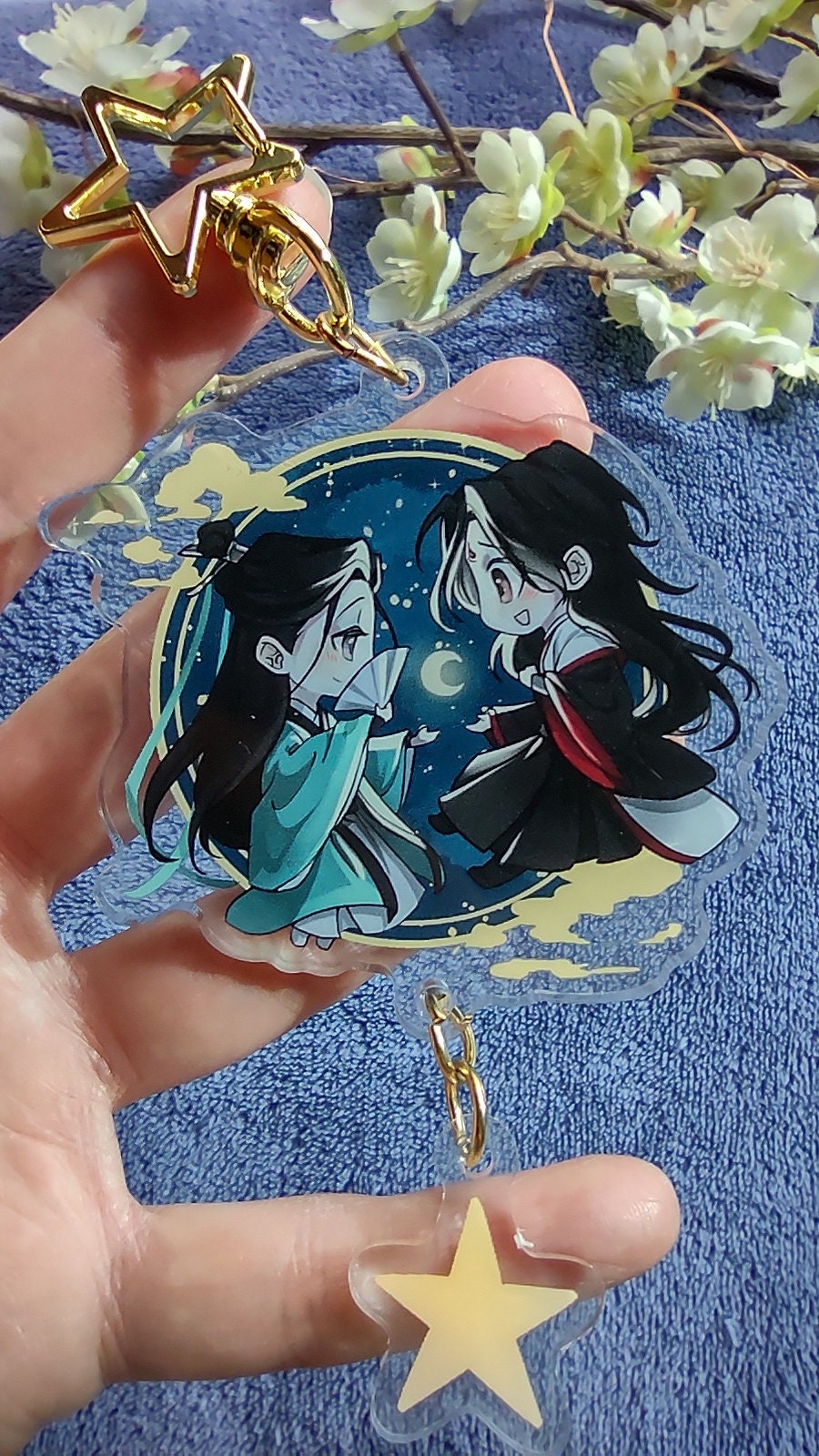SVSSS/ Bingqiu Starry Sky Connecting Keychain - Etsy