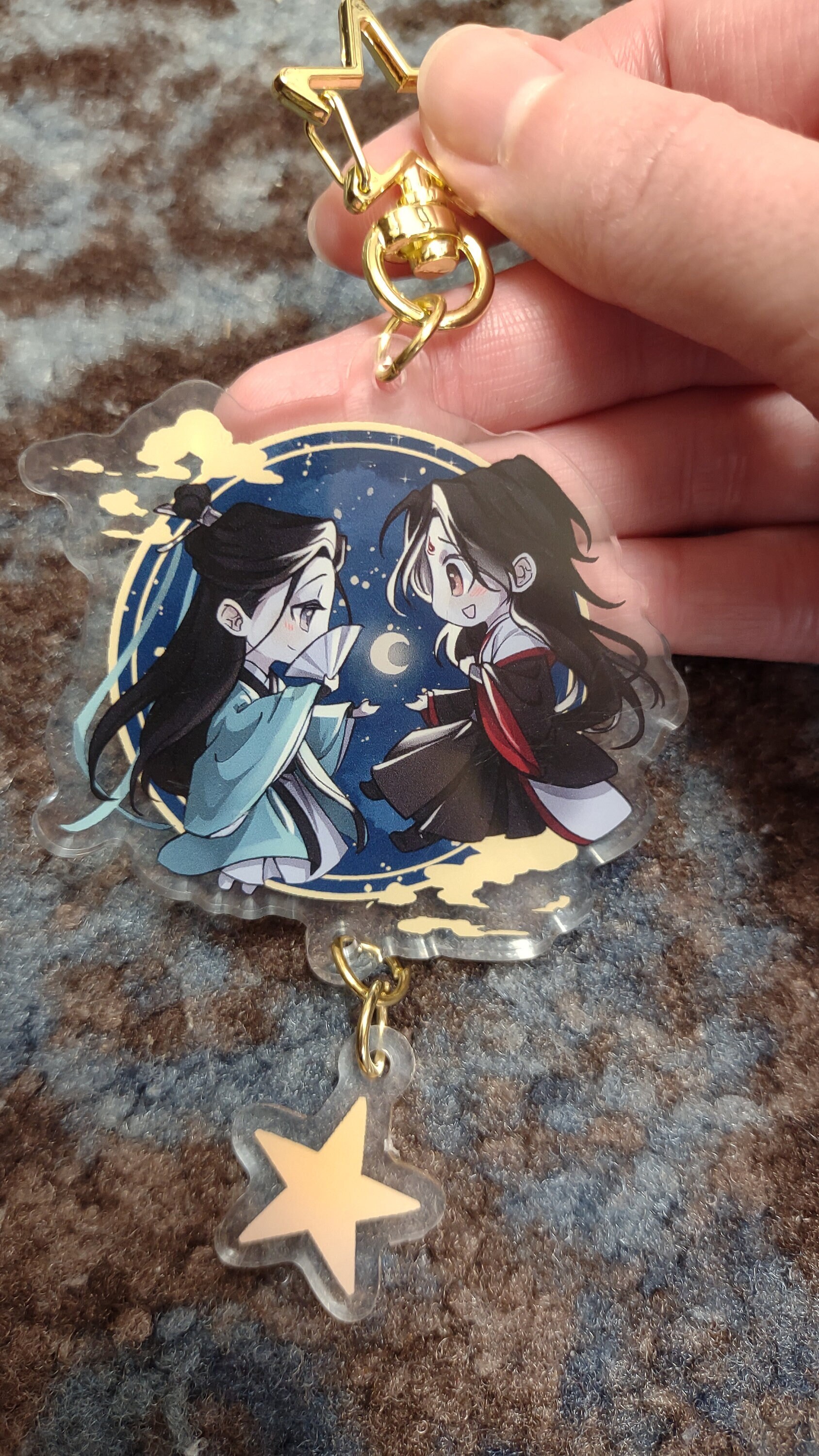 SVSSS/ Bingqiu Starry Sky Connecting Keychain - Etsy