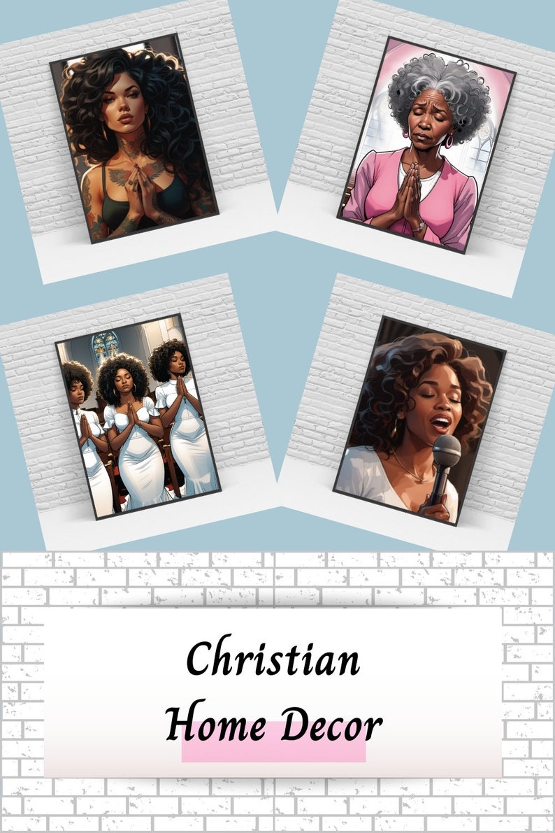 Praying Sistas DIGITAL DOWNLOAD | Christian Minimalist | in Church ...