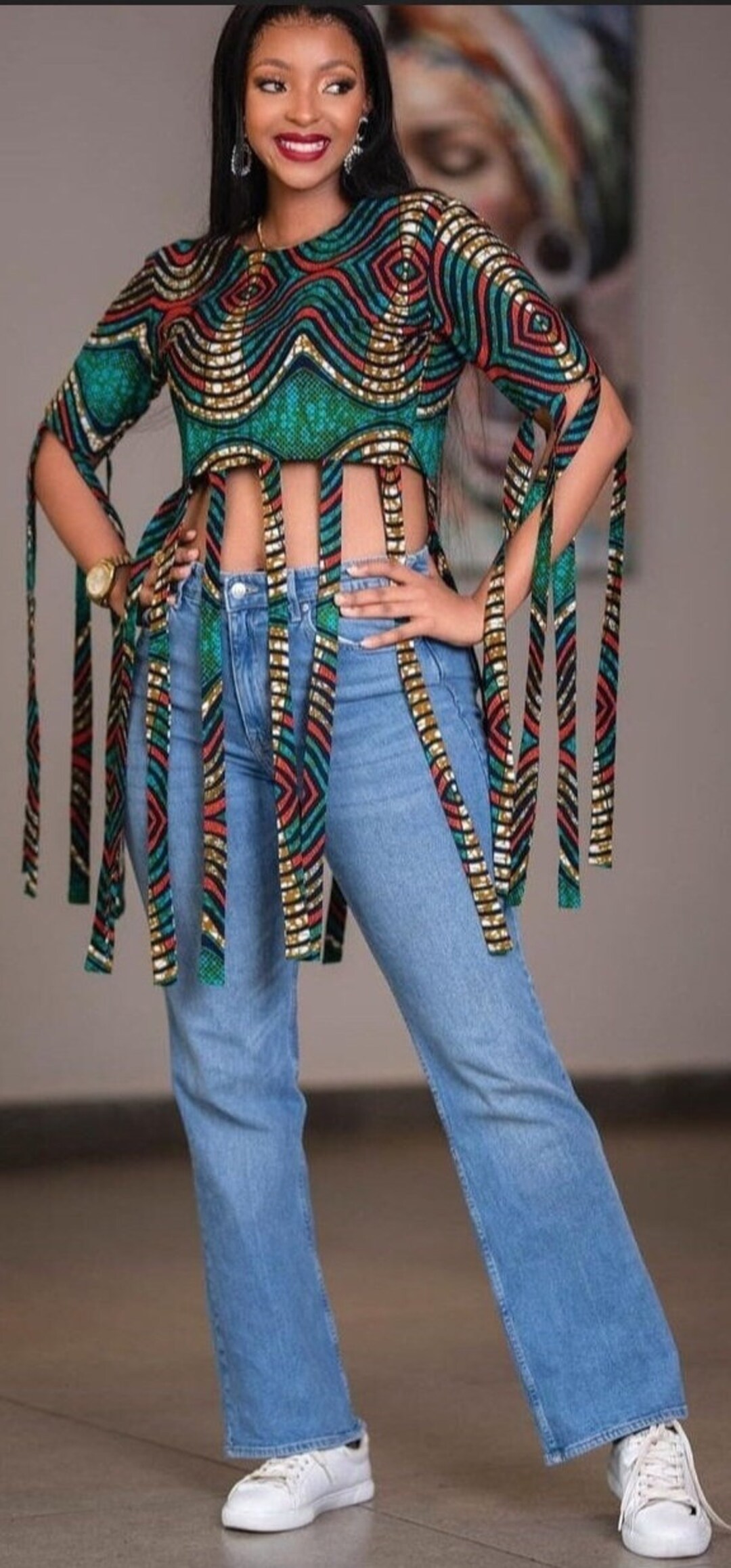 African Print Ankara Top, Ankara Top, African Print Crop Top, Women ...