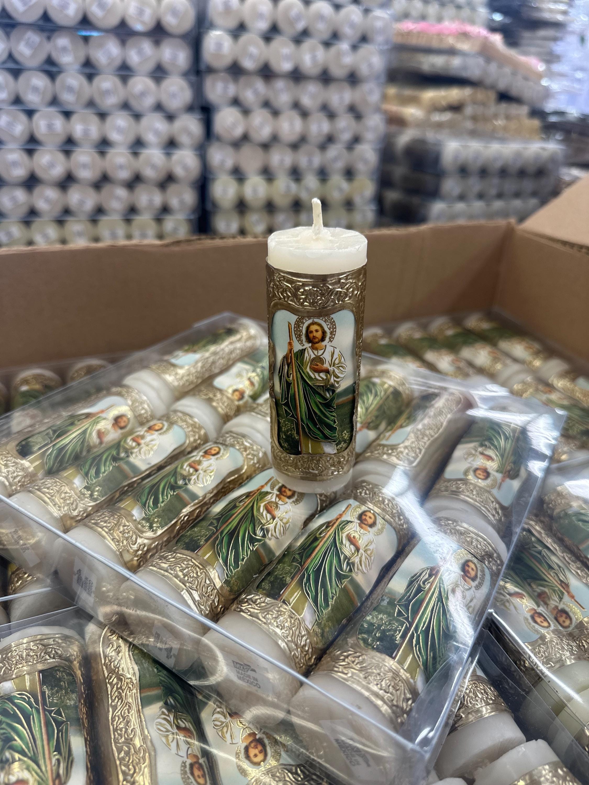 12pcs Baptism Candle Cirio Vela for Party Favors Candles 12pcs Vela Repujadas Mi Bautizo San ...