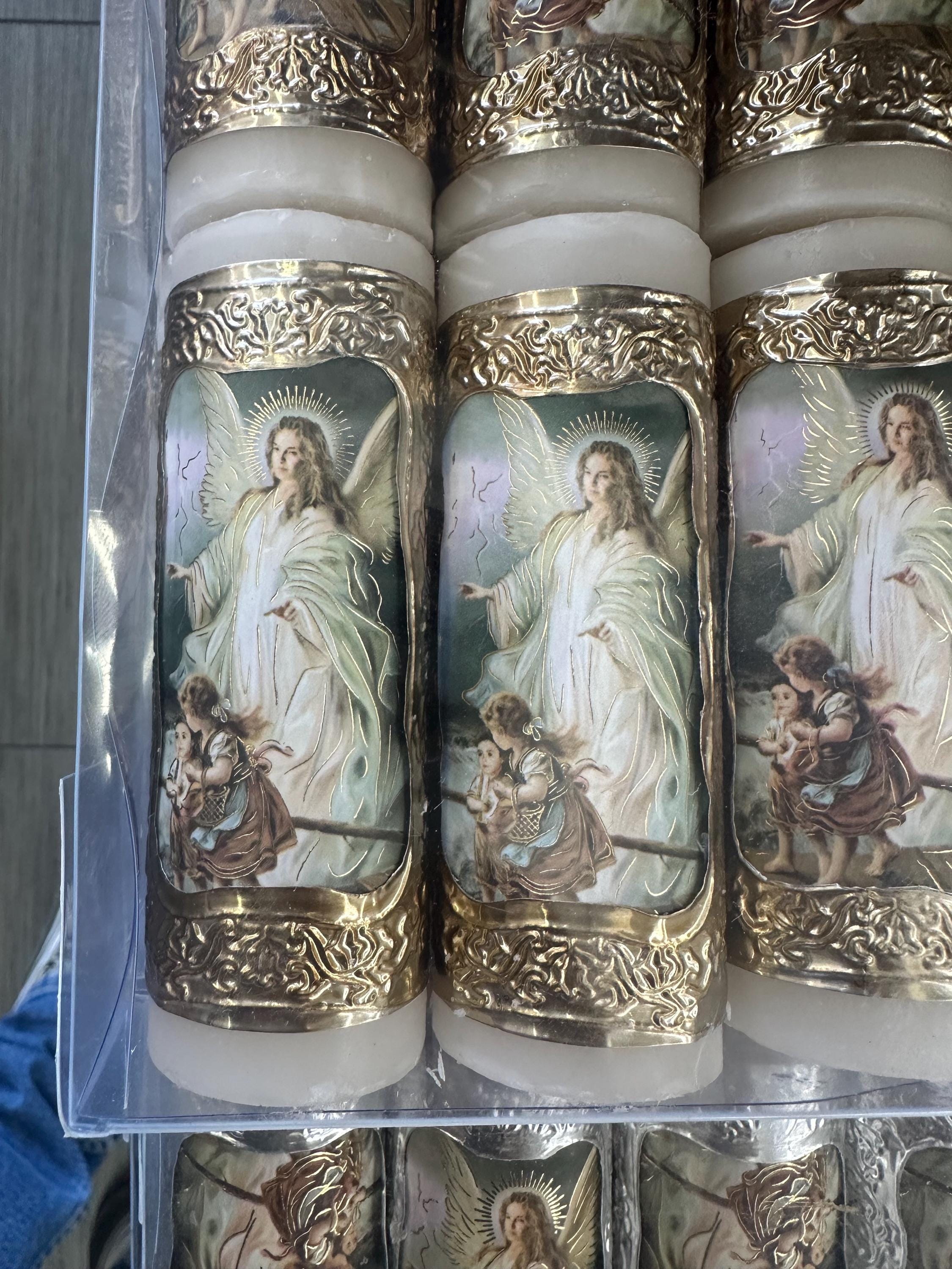 12pcs Baptism Candle Cirio Vela for Party Favors Candles 12pcs Vela Repujadas Mi Bautizo San ...