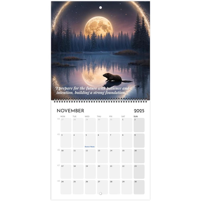 2025 Full Moon Calendar | Lunar Phase | New Age | Witchy | Moon Cycle ...