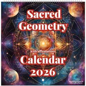 Sacred Geometry Calendar 2026 - Etsy