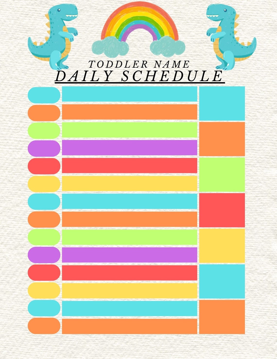 Toddler Daily Routine Chart for – Visual Schedule (printable) - Etsy