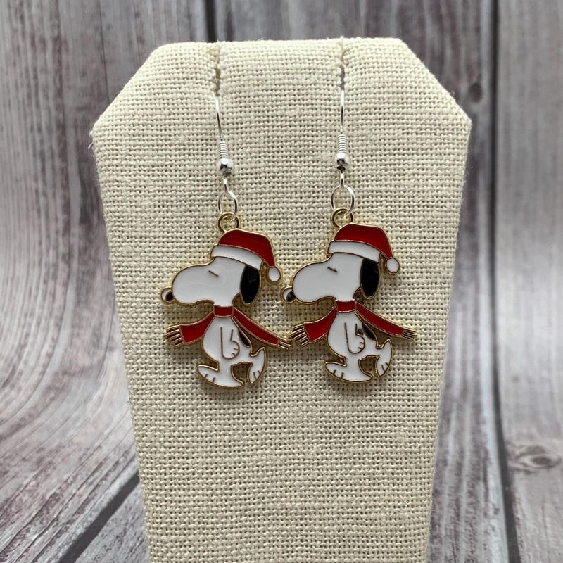 Peanut Snoopy Earrings - Etsy