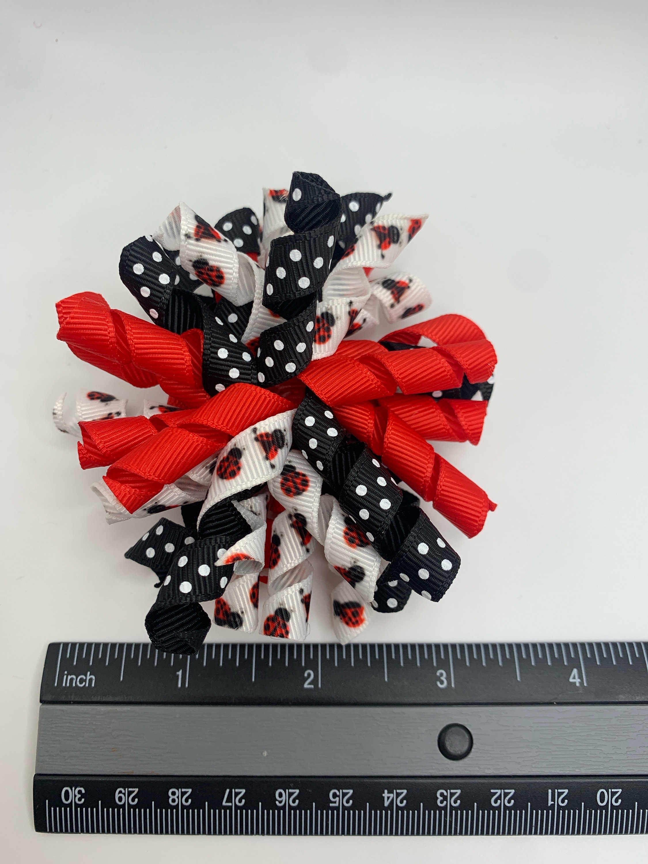 Large Corkscrew Ladybug Red & Black Hair Clips Set of Two - Etsy