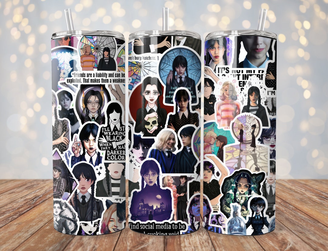 Wednesday Addams 20 Oz Tumbler Wrap Sublimation Design Digital Download ...