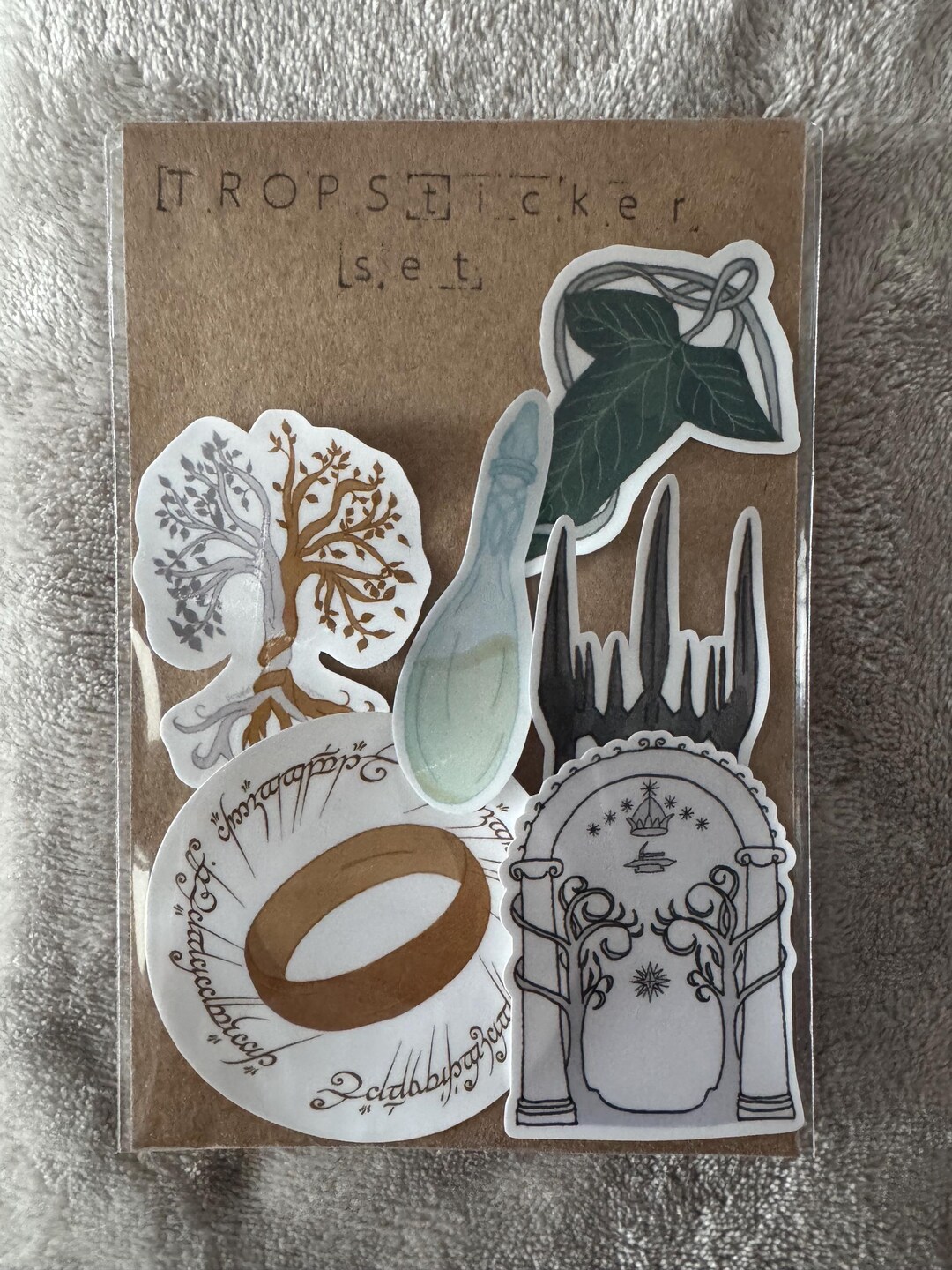 The Lord of the Rings Symbols Vinyl Stickers | the Rings of Power ...