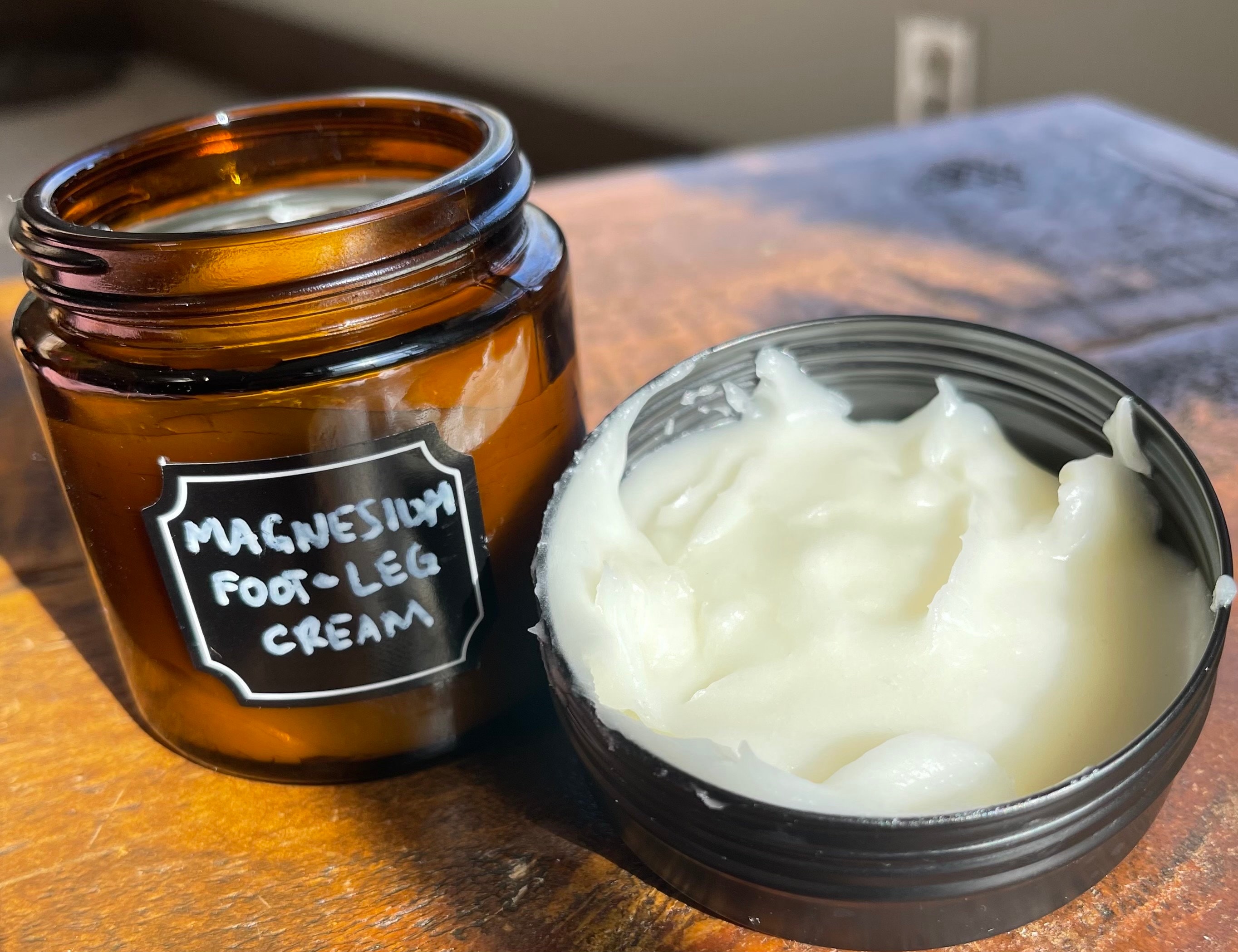 Natural Magnesium Foot and Leg Cream - Etsy