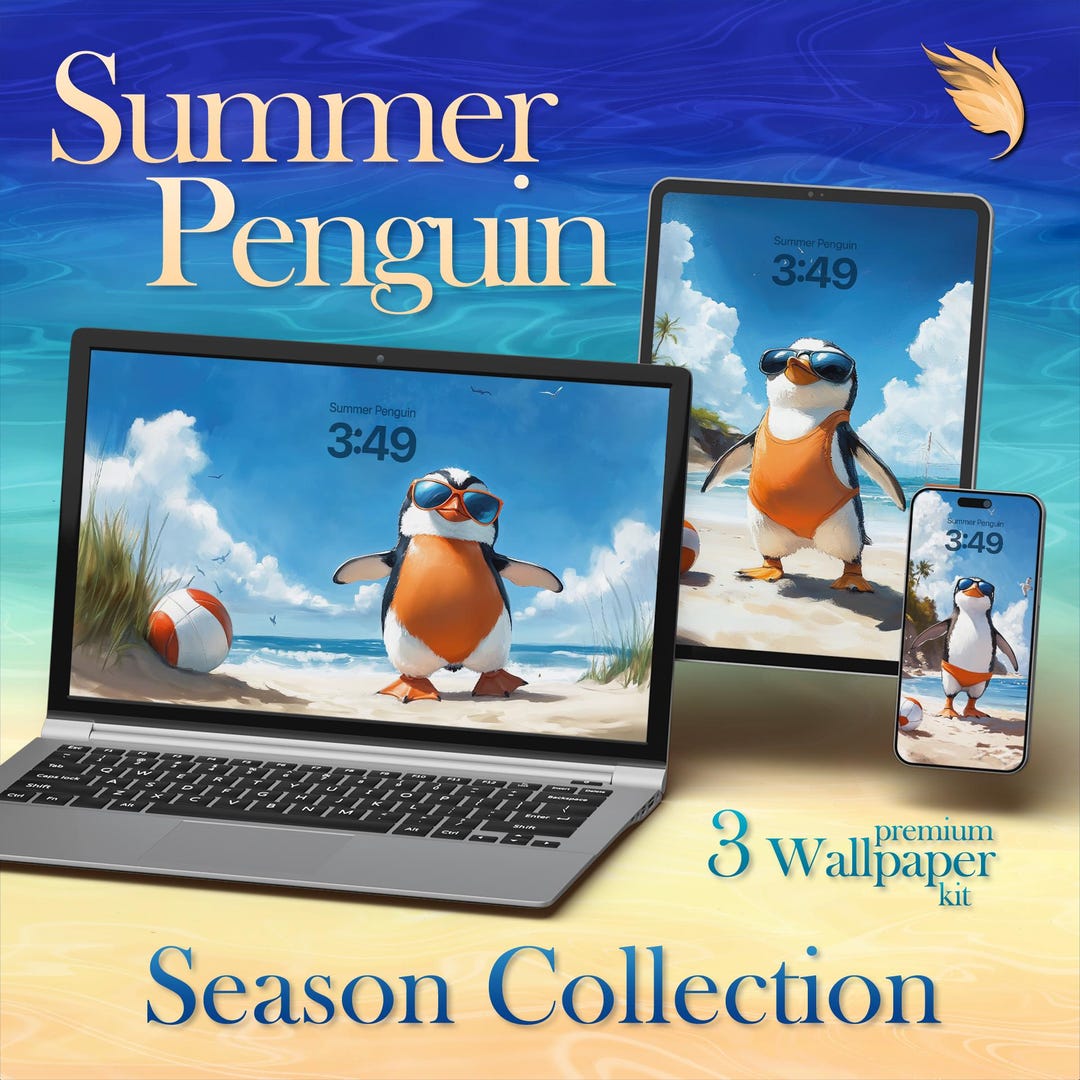 Fantasy Wallpaper Kit for Desktop, Tablet, Phone | Summer Penguin ...