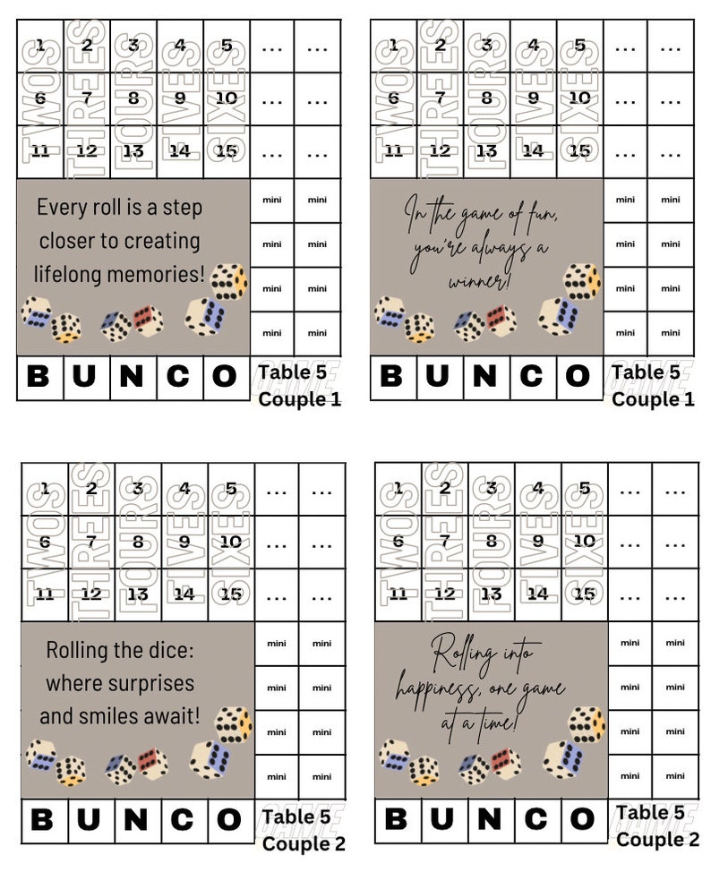 Bunco Game Set - Perfect for Classroom, Neighborhood, and Family Fun ...
