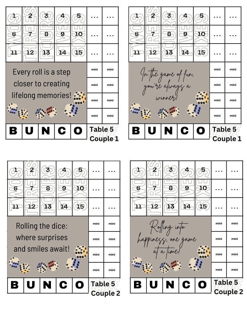 Bunco Game Set - Perfect for Classroom, Neighborhood, and Family Fun ...