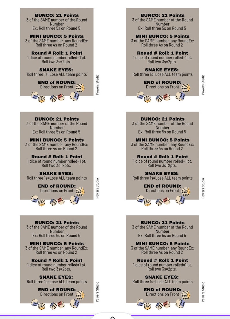 Bunco Game Set - Perfect for Classroom, Neighborhood, and Family Fun ...