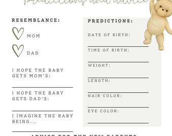 Teddy Bear Baby Shower Games - Etsy