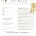 Teddy Bear Baby Shower Games - Etsy