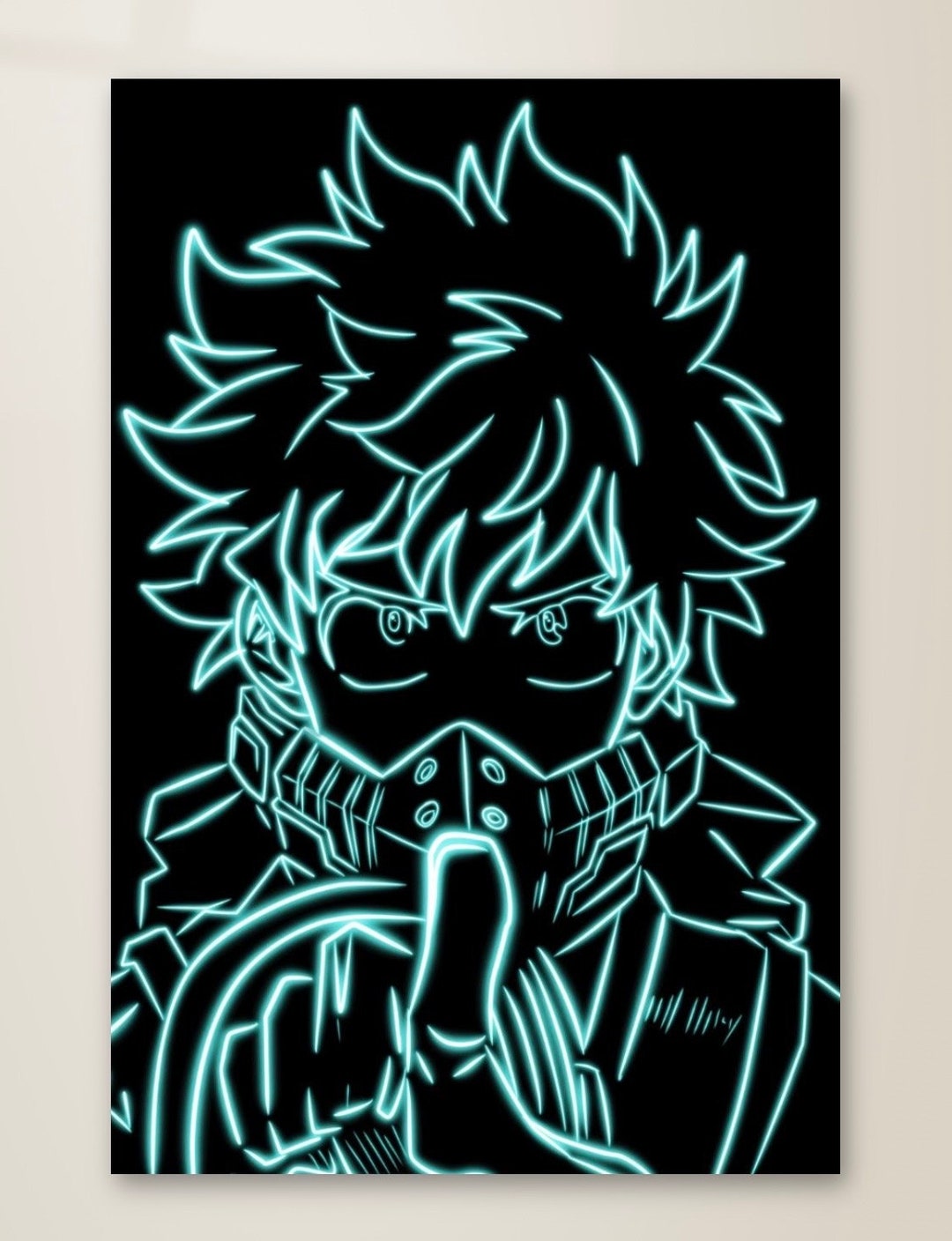 Anime Manga Poster Deku MHA Glow Optics/blurr - Etsy