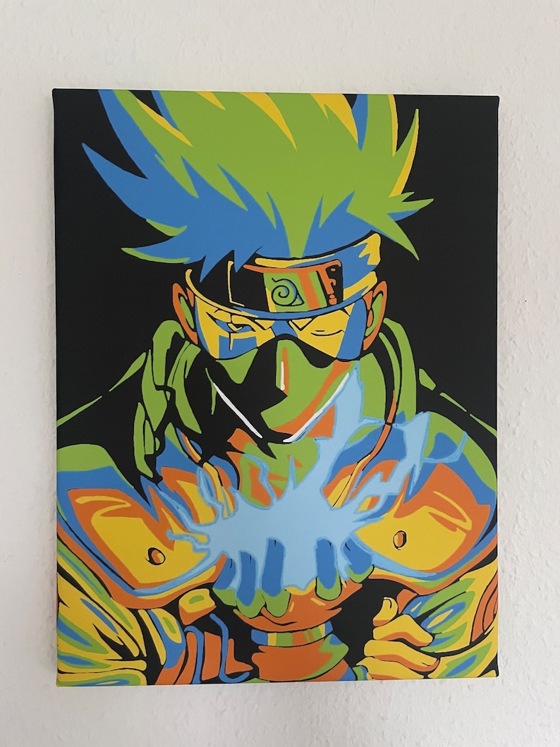 Anime Manga Maskierter Ninja Kakashi bunt - Etsy.de