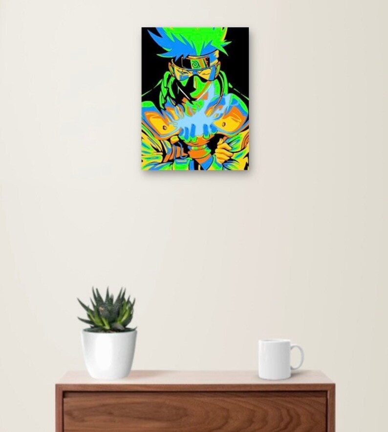 Anime Manga Maskierter Ninja Kakashi bunt - Etsy.de