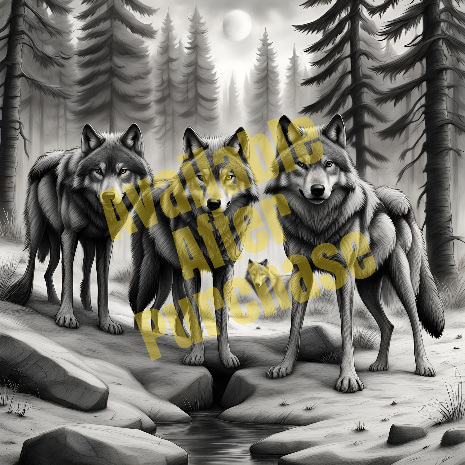 Wolf Pack - Etsy